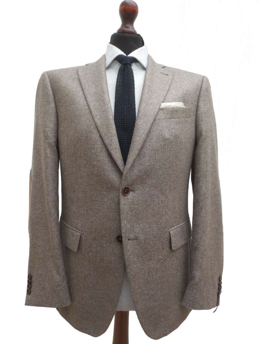 BARUTTI 100% Seide Sakko Gr. 24 pure silk mit Armpatches Neuwertig | Gr ...